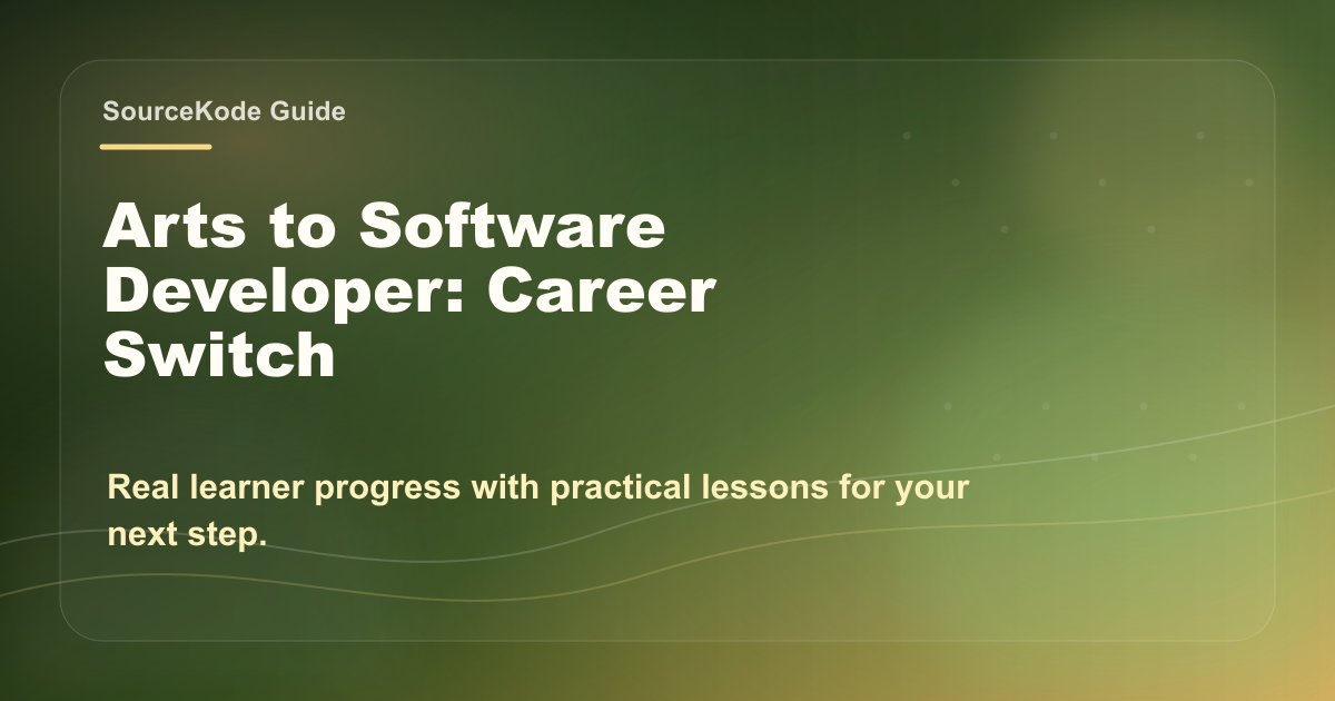 Arts Graduate to Software Developer India | SourceKode